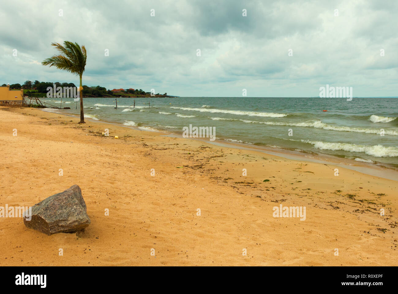 a windy beach in Africa Stock Photo - Alamy