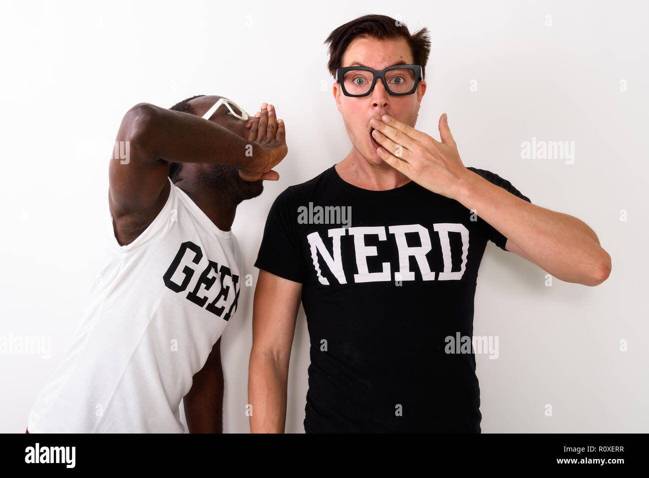 Man whispering hi-res stock photography and images - Alamy