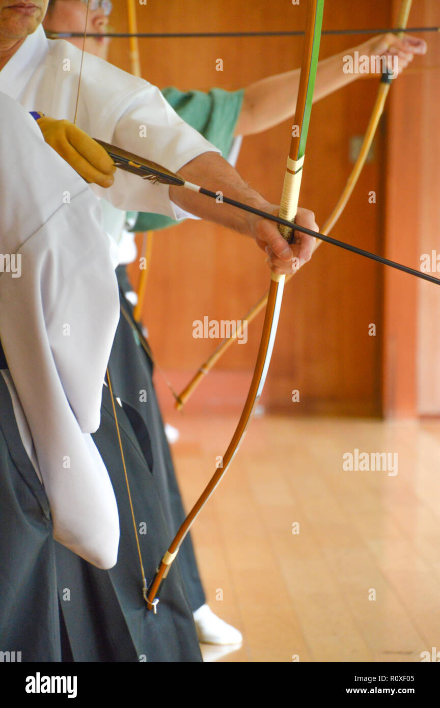 Kyudo Practitioner At The Kyoto Budo Center Japan 2015 Stock Photo - Alamy