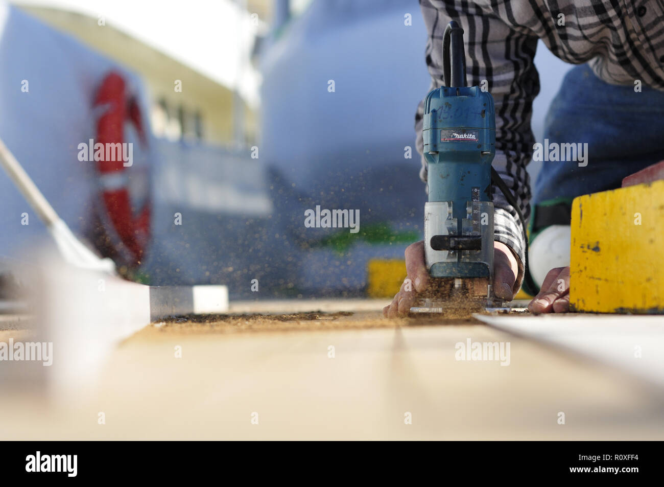Wood sanding boat hi-res stock photography and images - Alamy