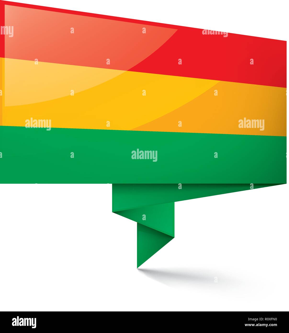 Bolivia flag, vector illustration on a white background Stock Vector ...