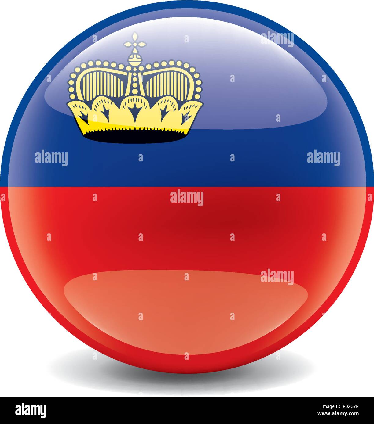 liechtenstein flag, vector illustration on a white background Stock ...