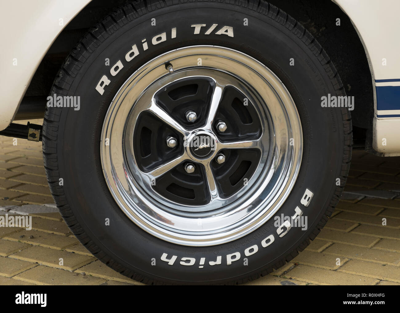 BFGoodrich. Classic Ford Mustang Wheel Stock Photo - Alamy