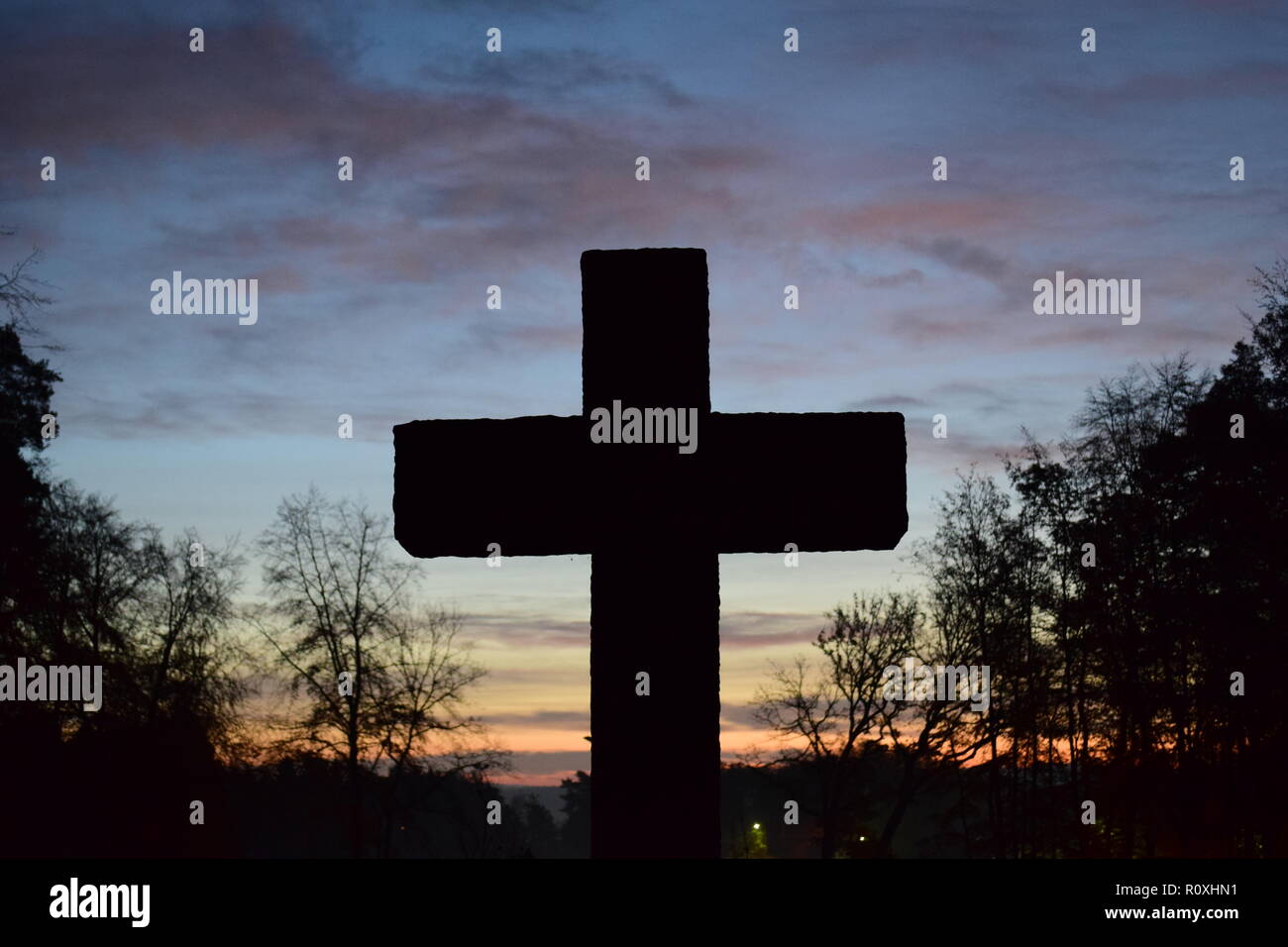 Cross rising into the sky hi-res stock photography and images - Alamy