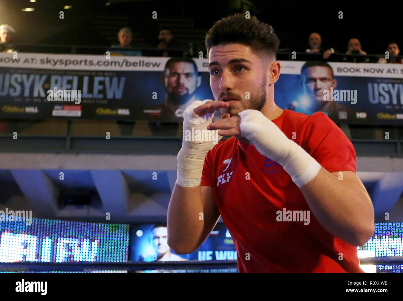 Joshua Kelly during the workout at the National Football Museum ...