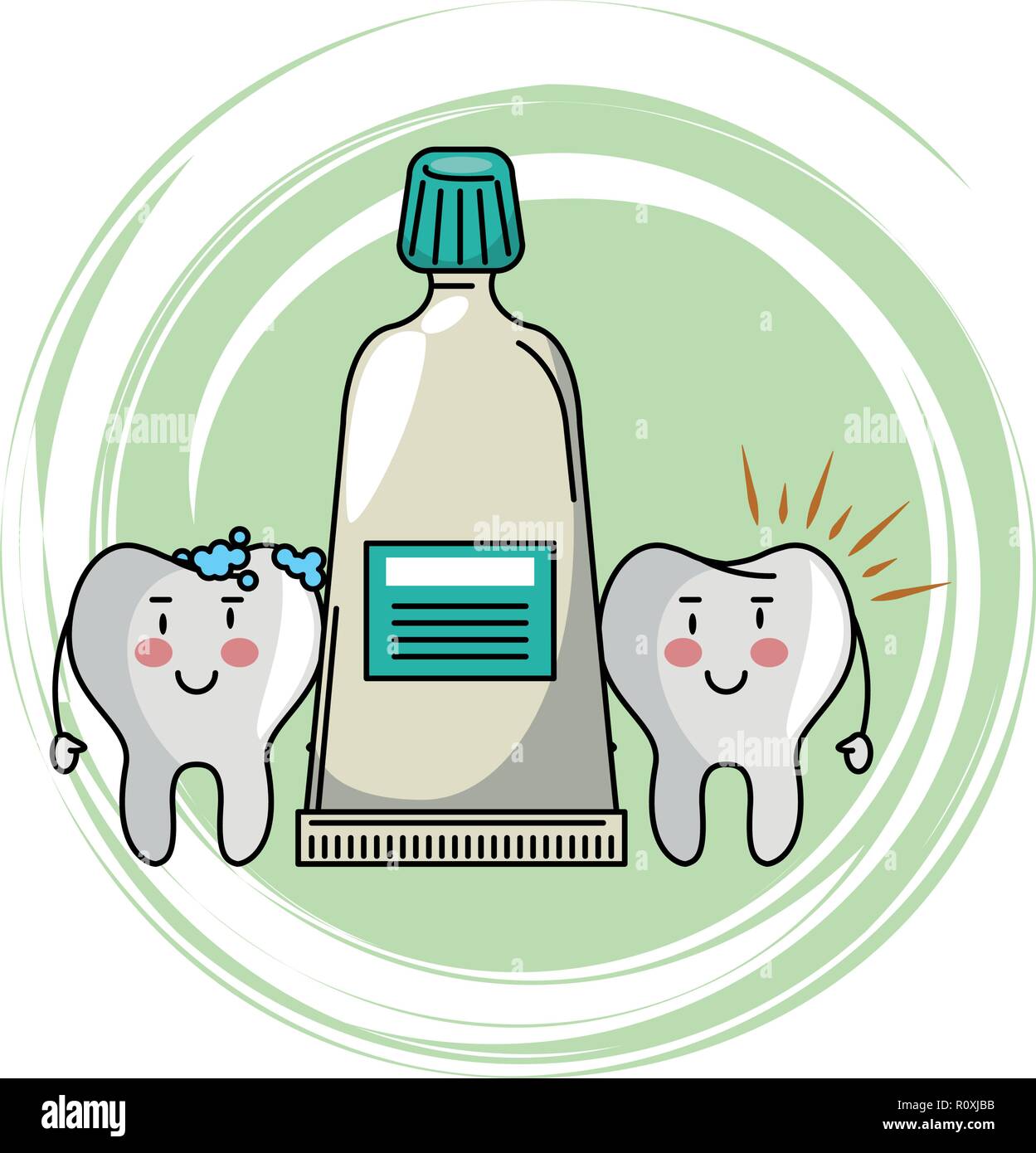 dental care cartoon Stock Vector Image & Art - Alamy