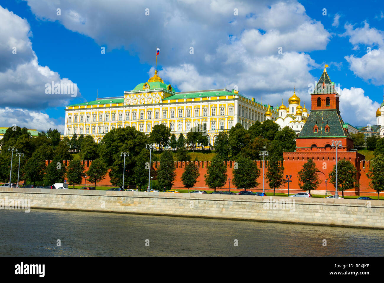Kremlin wall at Moscow Russian Moskva city National capital of Russia ...