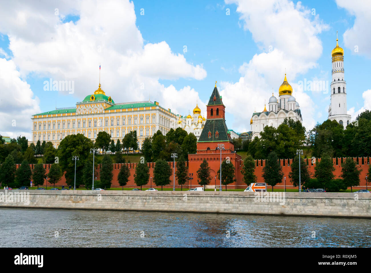 Kremlin wall at Moscow Russian Moskva city National capital of Russia ...