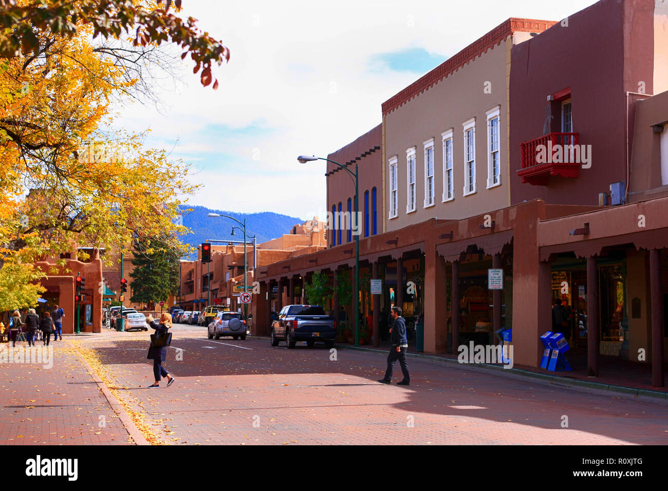 Stores around the Plaza, here on E San Francisco Street in downtown ...