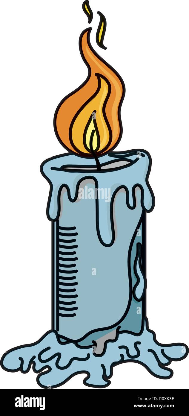 Candle on fire Stock Vector Image & Art - Alamy