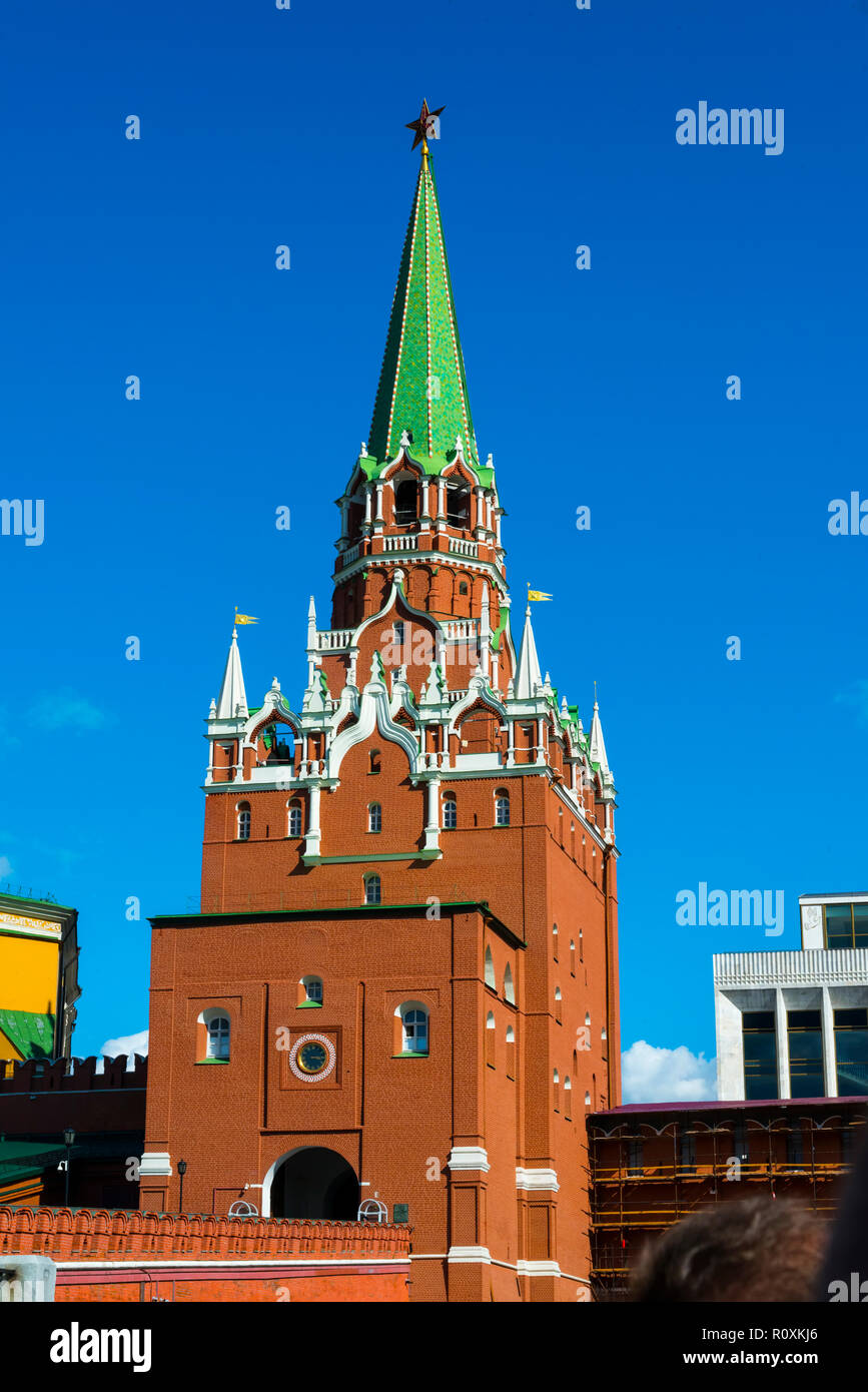Trinity Tower The Kremlin Moscow Russian Moskva city National capital ...