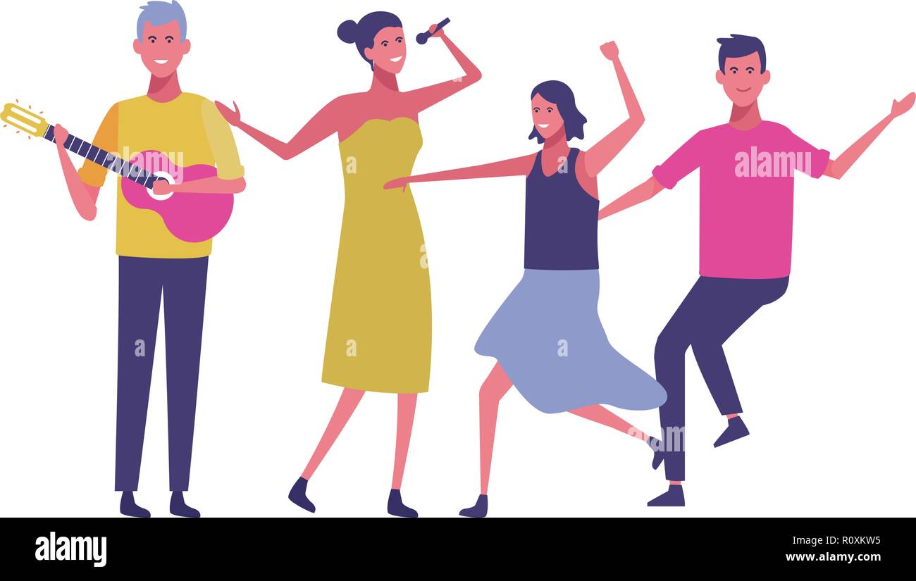 Friends having fun cartoons Stock Vector Image & Art - Alamy