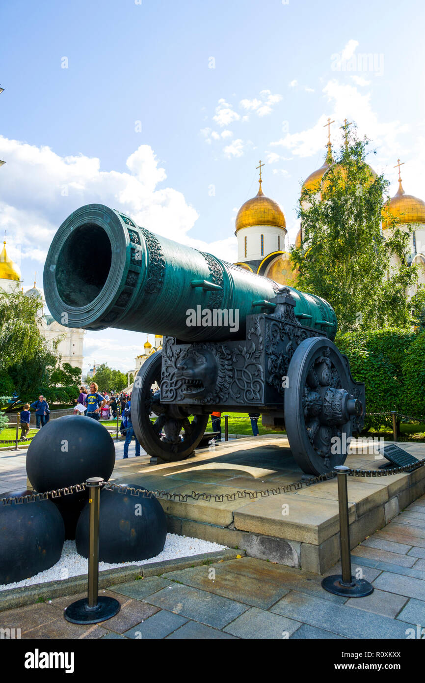 Tsar Pushka Canon in The Kremlin Moscow Russian Moskva city National ...