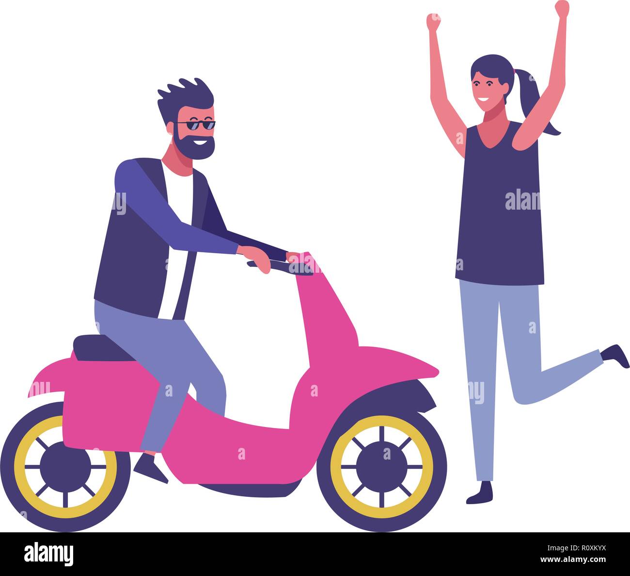 Friends having fun cartoons Stock Vector Image & Art - Alamy