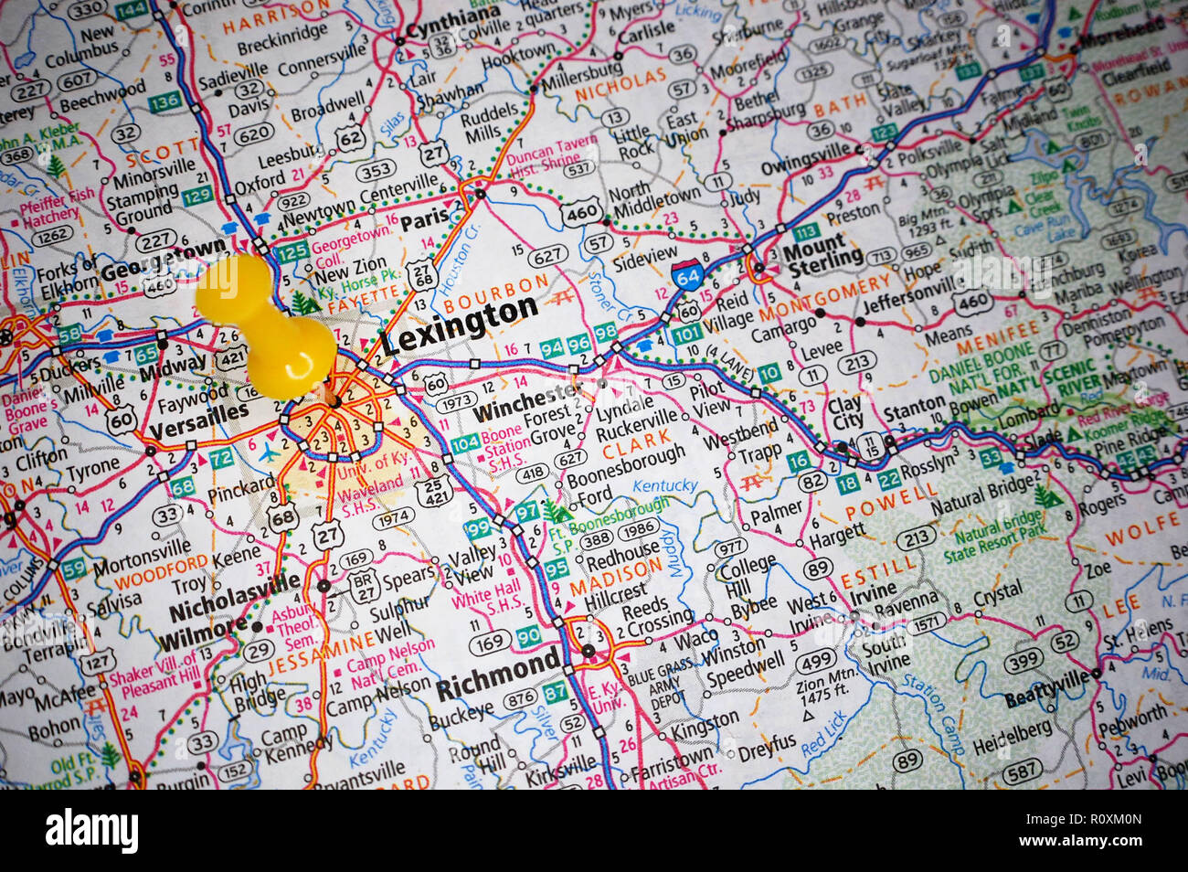 Usa In Lexington Ky Map