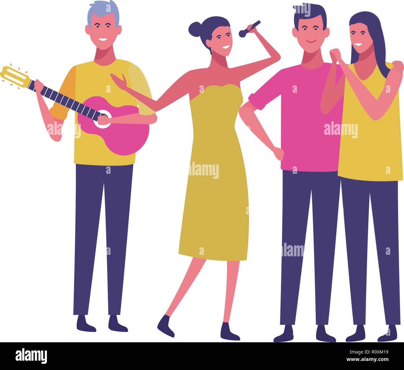 Friends having fun cartoons Stock Vector Image & Art - Alamy