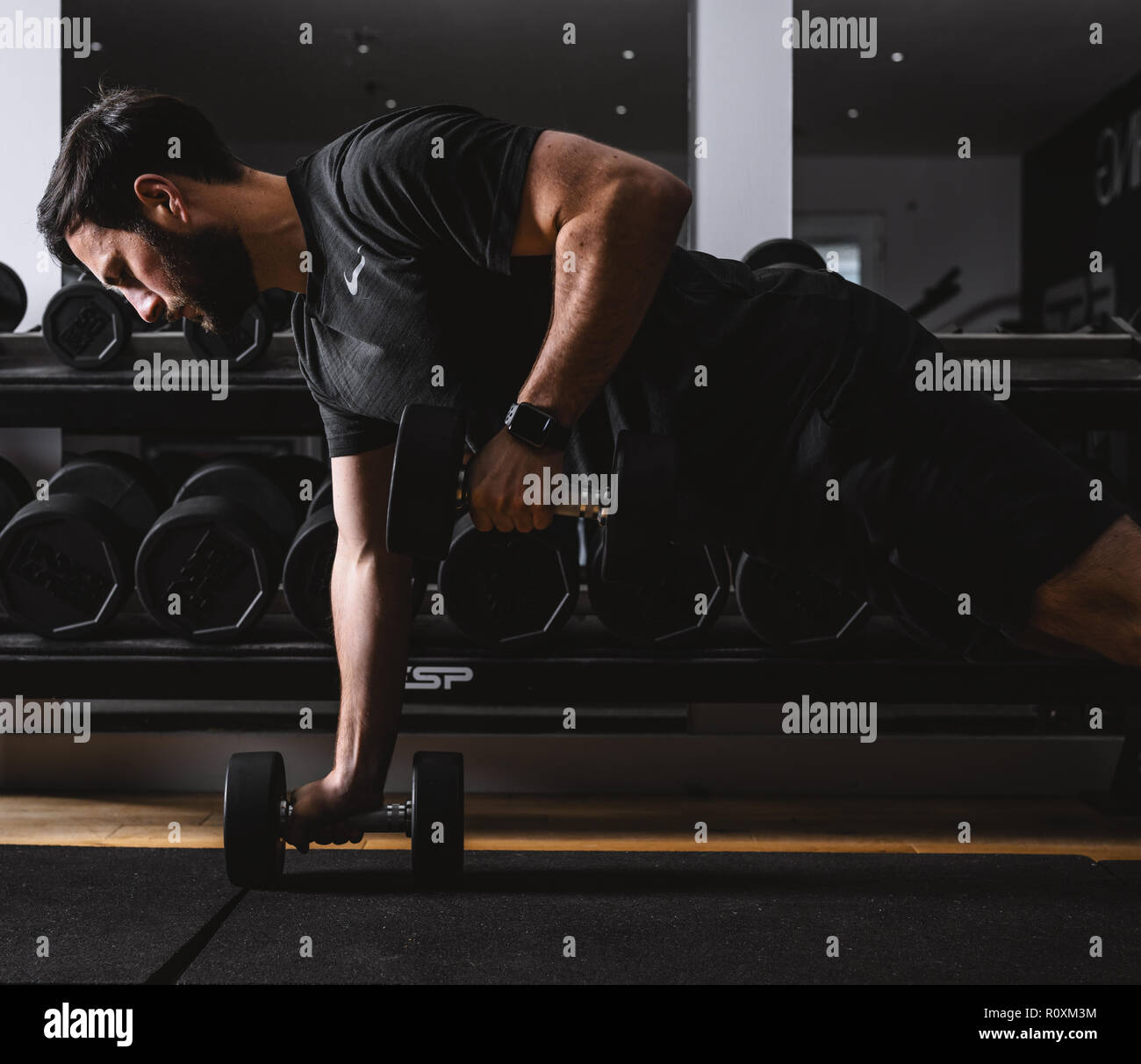Gym Session PT Stock Photo - Alamy