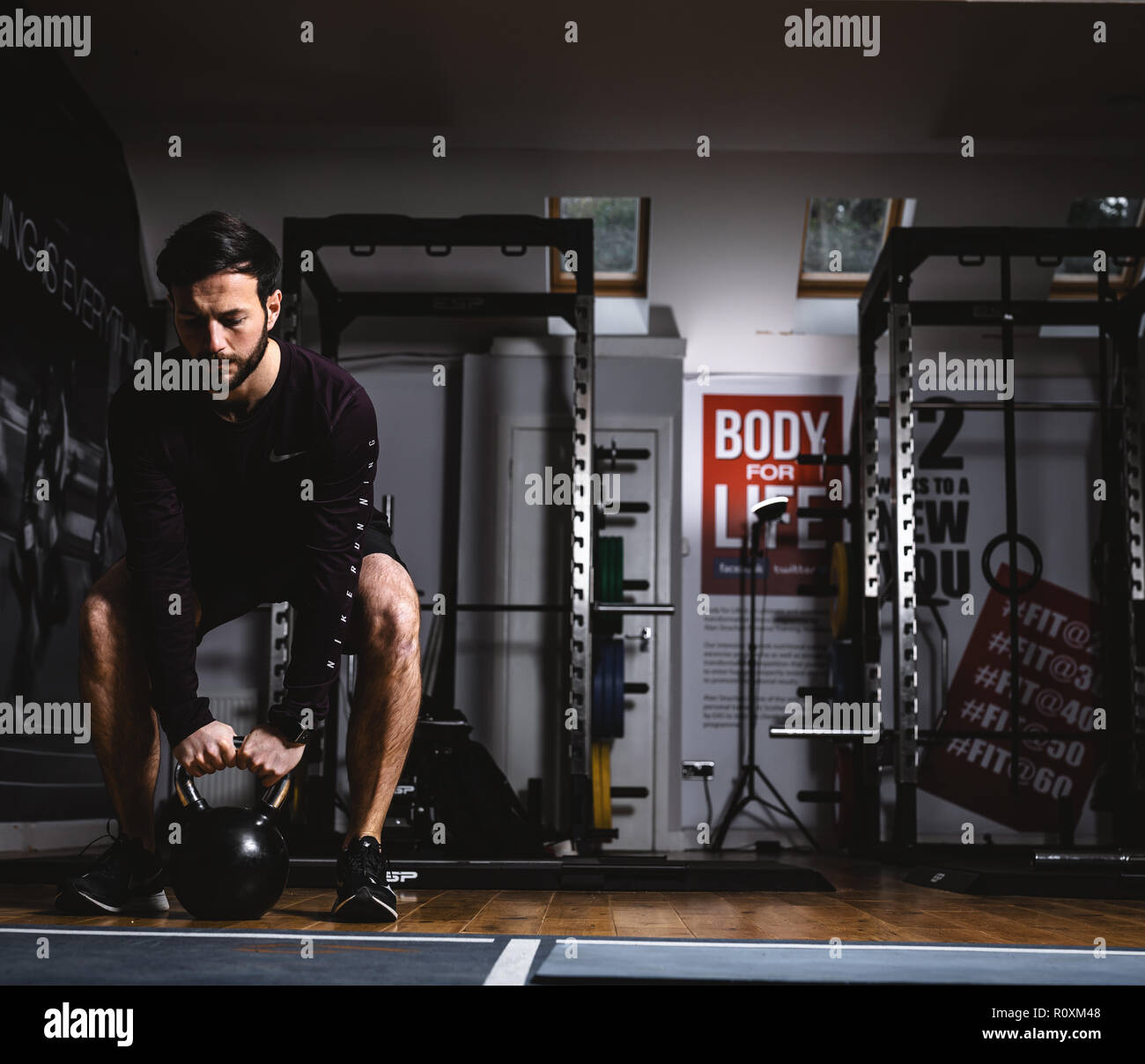 Gym Session PT Stock Photo - Alamy
