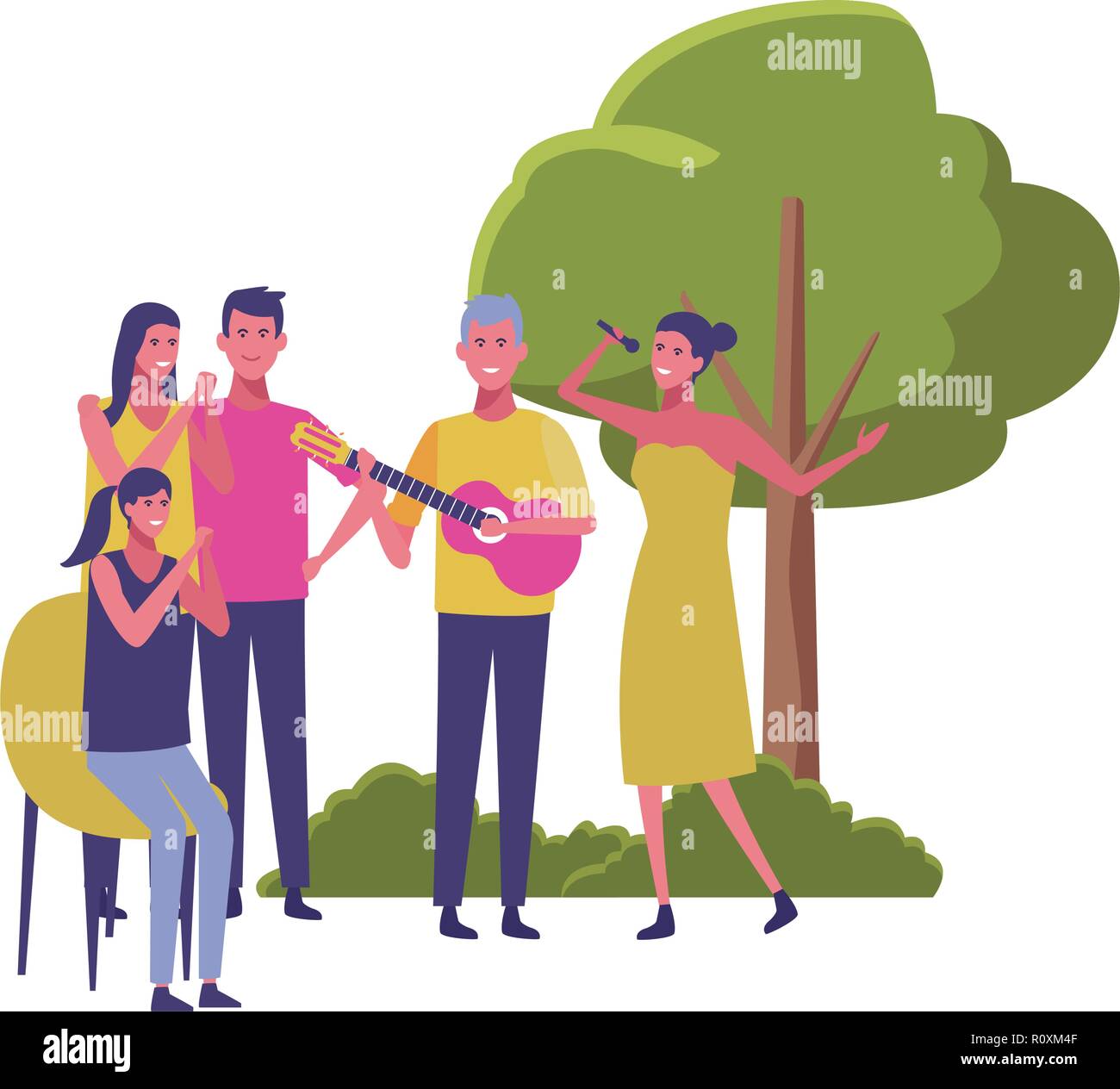 Friends having fun cartoons Stock Vector Image & Art - Alamy