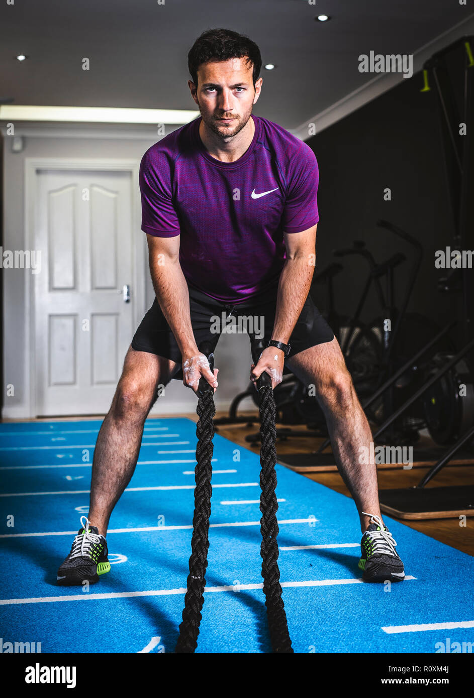 Gym Session PT Stock Photo - Alamy