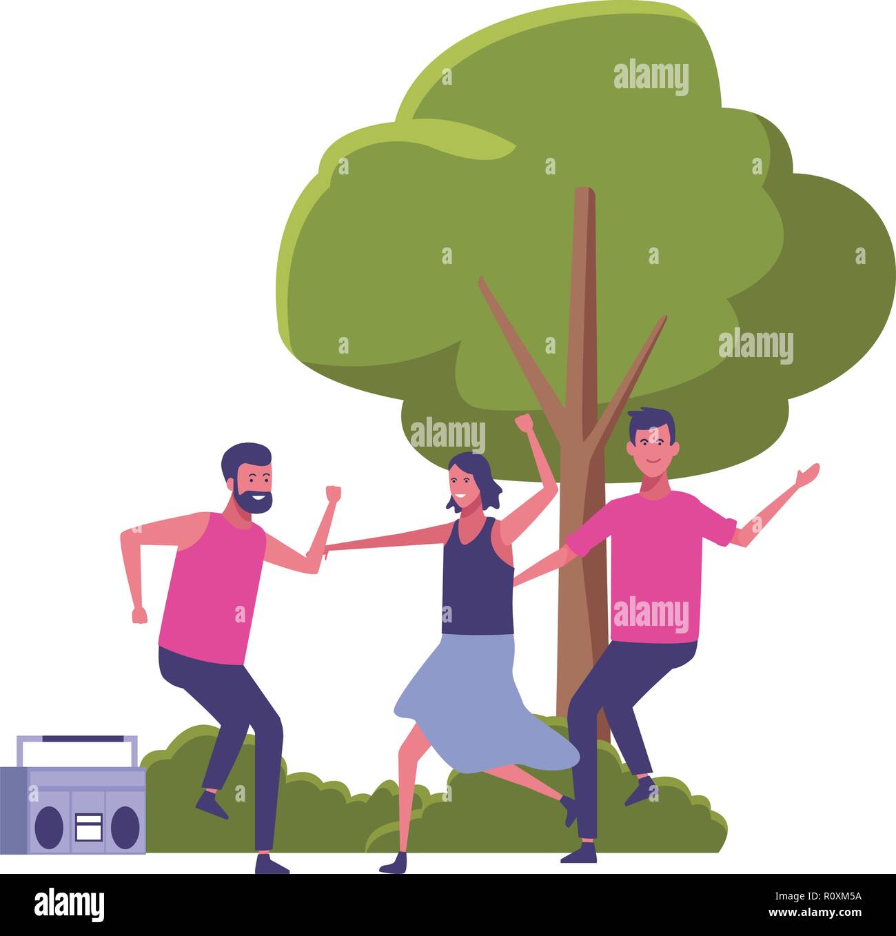 Friends having fun cartoons Stock Vector Image & Art - Alamy