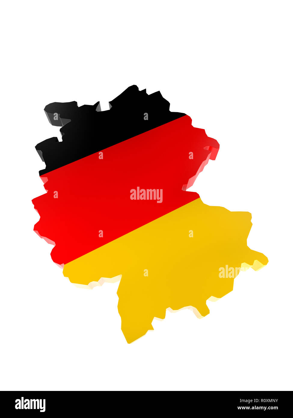 3d germany map flag illustration hi-res stock photography and images ...