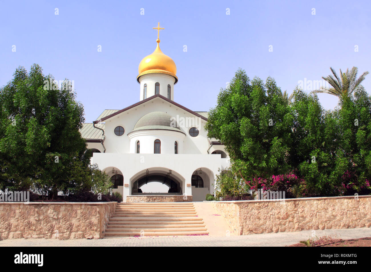 Russian Orthodox Church and The House of a Pilgrim's on the site of the ...