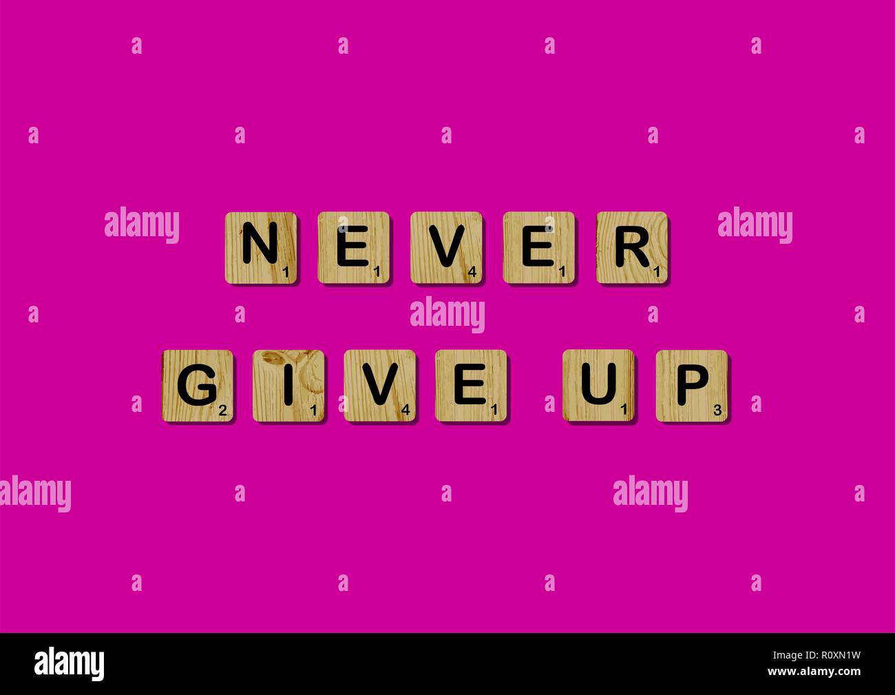 Scrabble tiles spells out Motivational quote Scrabble Blocks Letters ...
