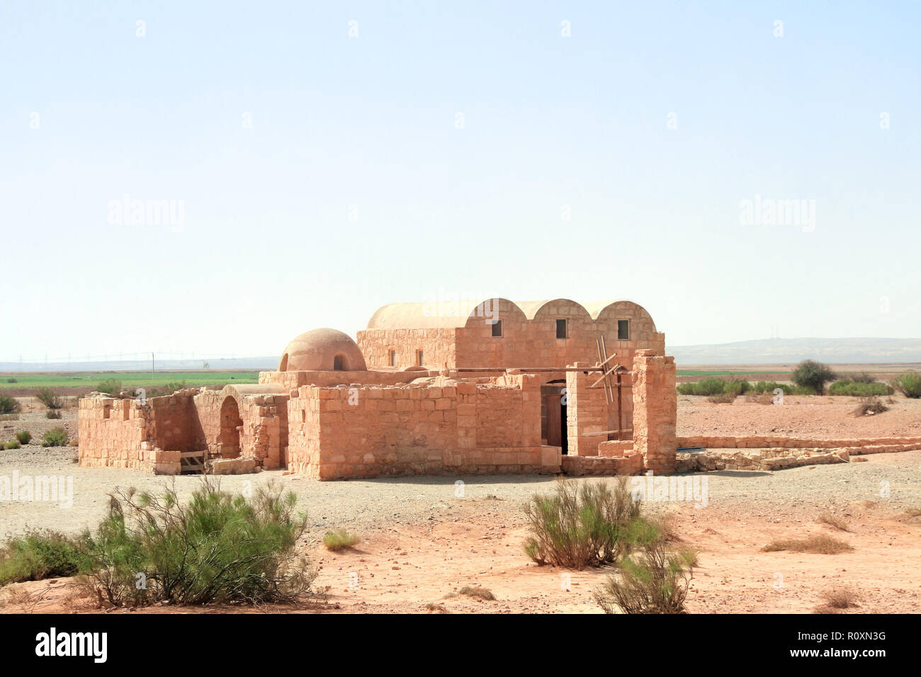 Quseir Amra desert castle, Jordan, Middle East. UNESCO world heritage ...
