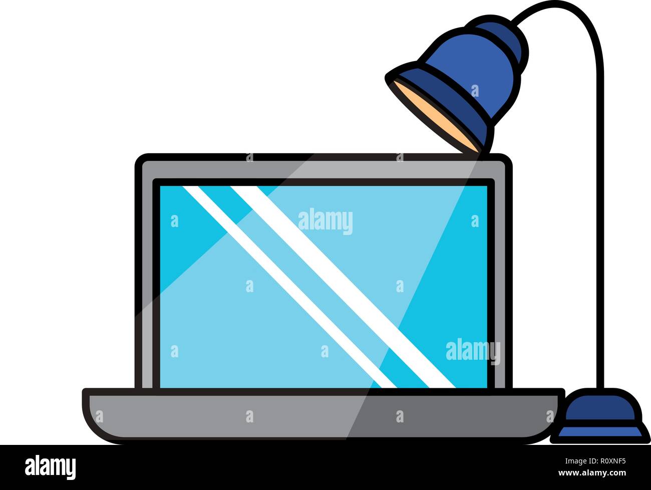 Computer illuminate Stock Vector Images - Alamy