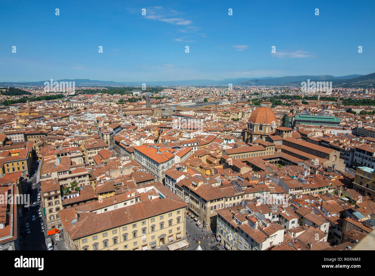 View of Florence rooftops from the cathedral, Italy Stock Photo - Alamy