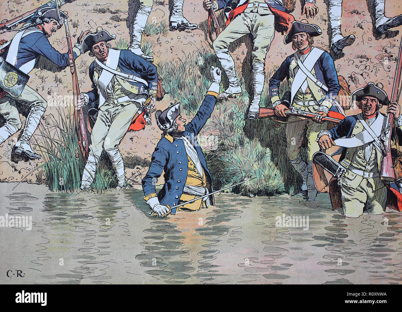 Digital improved reproduction, Seven Years' War, global conflict fought between 1756 and 1763 ...