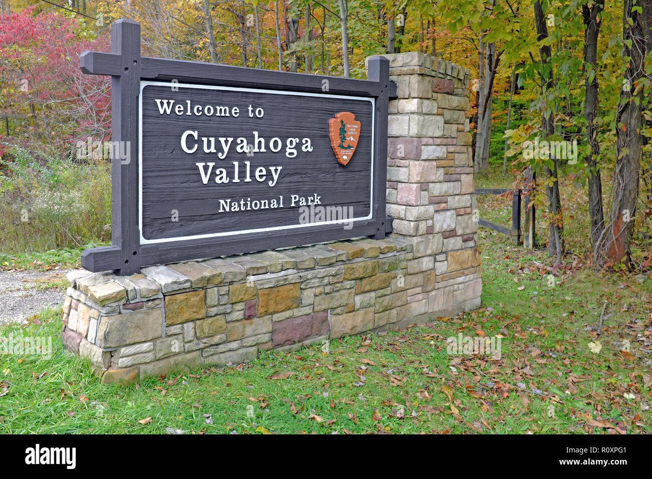 Cuyahoga valley national park welcome sign hi-res stock photography and ...