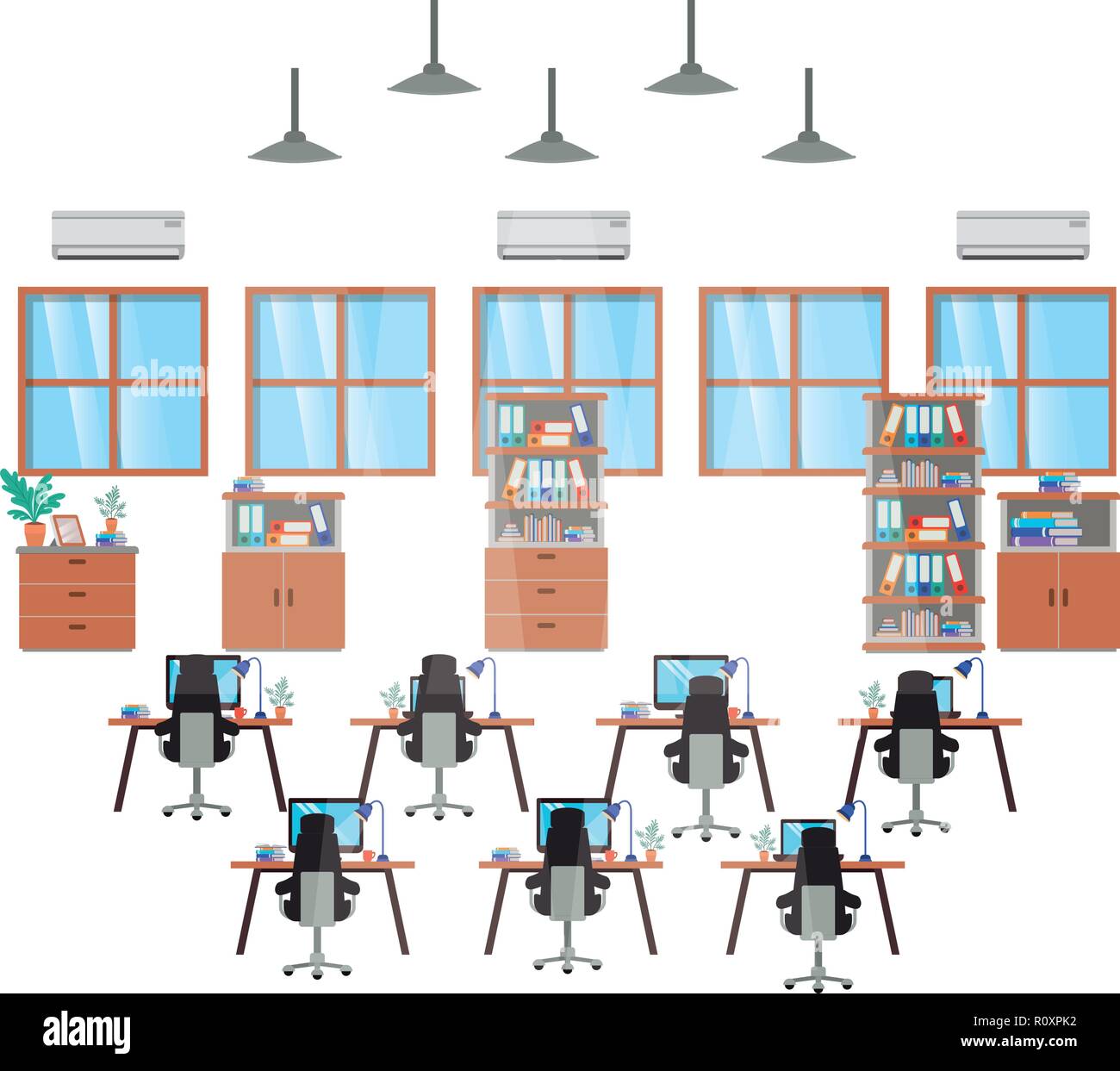 Office cubicles many hi-res stock photography and images - Alamy