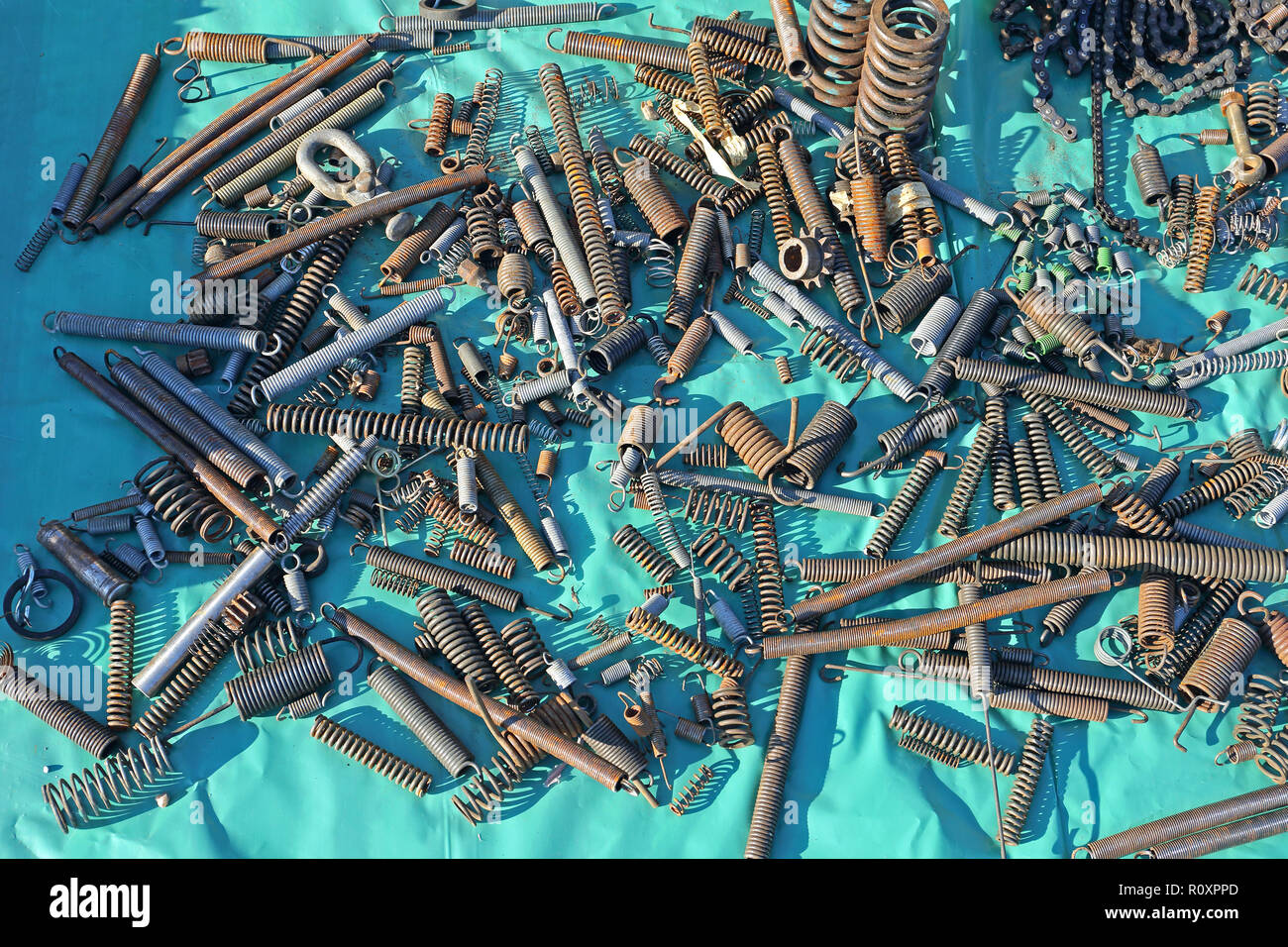 Metal springs hi-res stock photography and images - Alamy