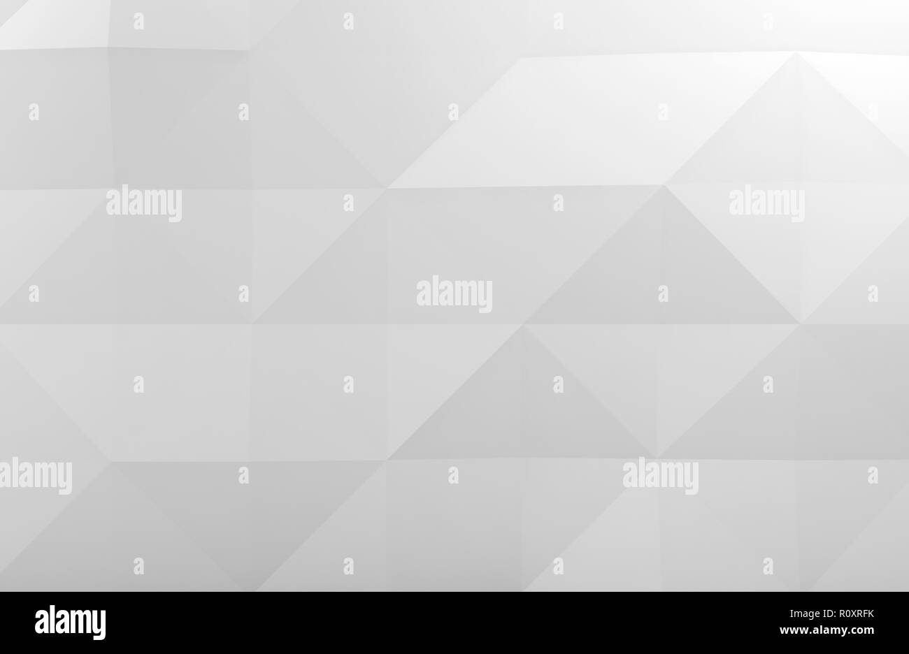 Abstract white low-poly pattern, background texture, 3d render ...