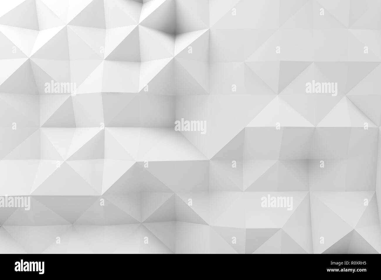 Abstract low polygonal pattern, white mosaic wall background texture ...