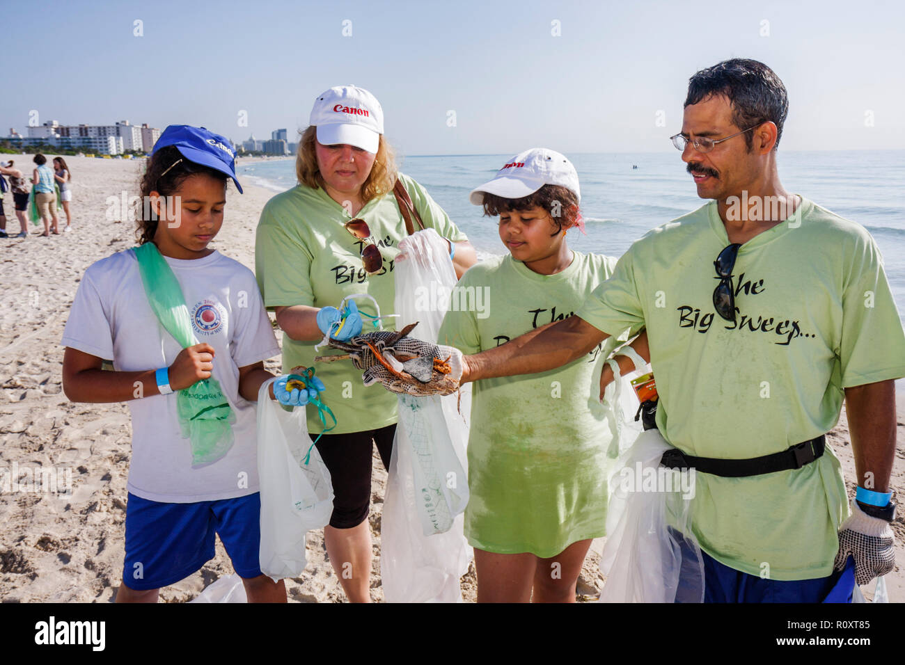 Miami Beach Florida,Atlantic Ocean water public shoreline,ECOMB Big ...