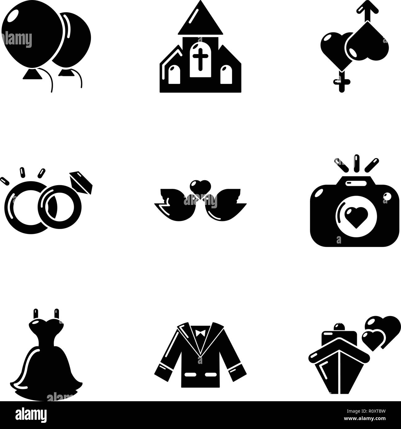Celebrate the rest icons set, simple style Stock Vector Image & Art - Alamy