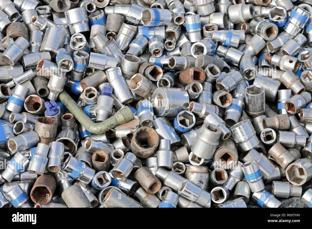 Big Pile of Socket Wrenches and Tools Stock Photo - Alamy