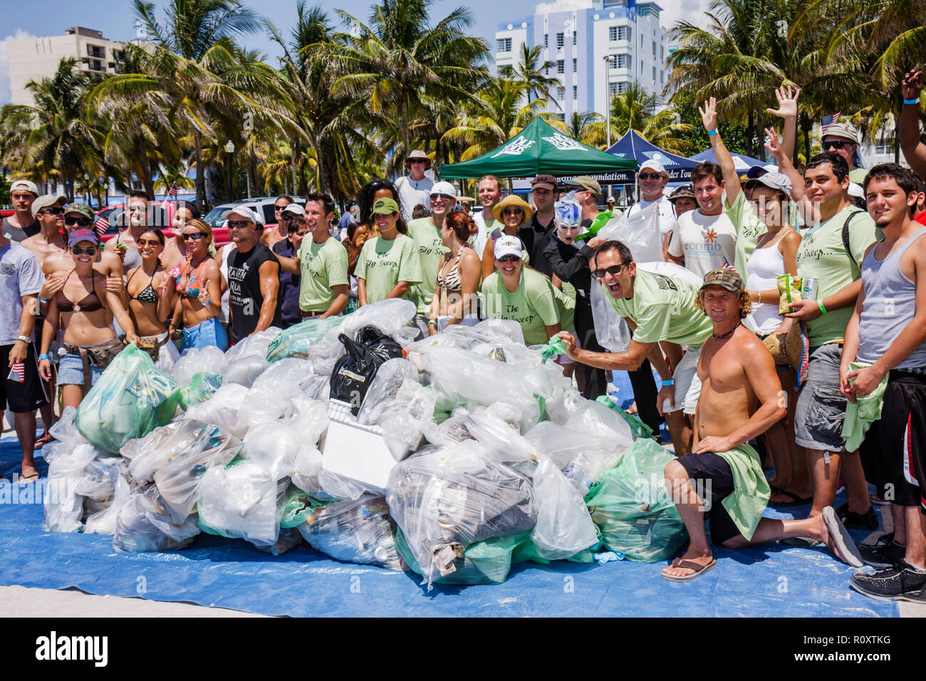 Miami Beach Florida,ECOMB Big Sweep,volunteer volunteers volunteering ...