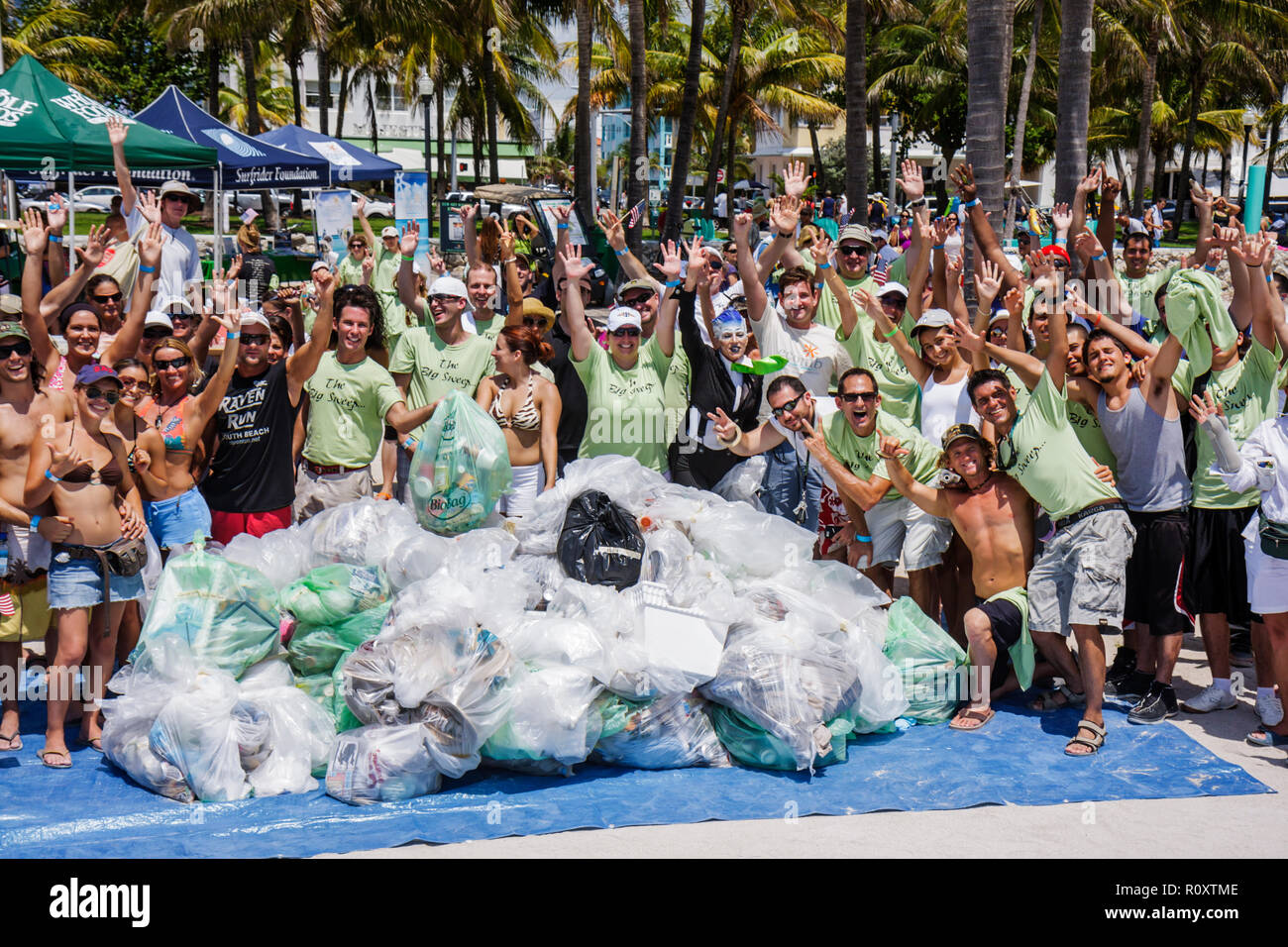 Miami Beach Florida,ECOMB Big Sweep,environment,volunteer volunteers ...