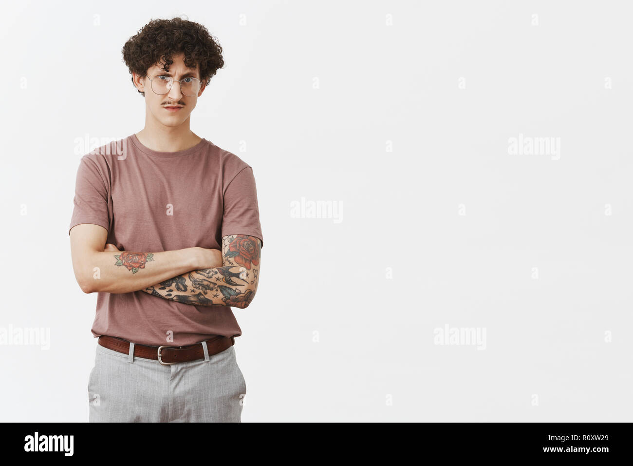 Angry man with moustache hi-res stock photography and images - Alamy