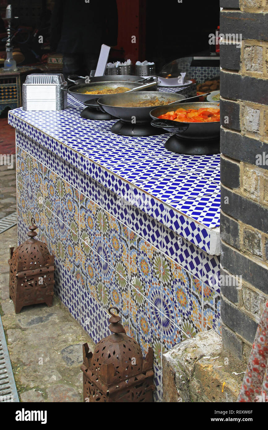 Fast Food Restaurant With Moroccan Cuisine on Market Stock Photo - Alamy