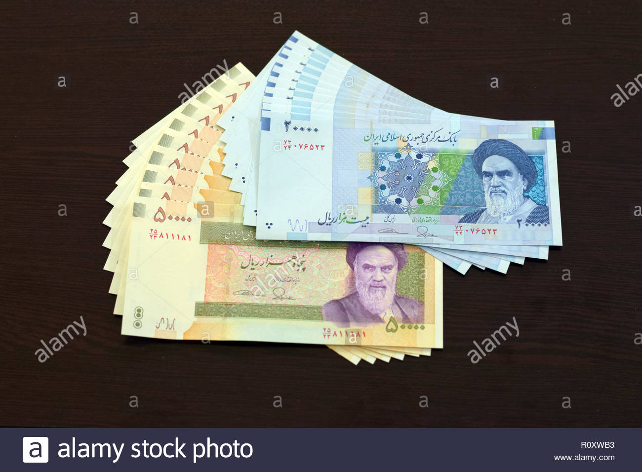 Iran Iranian Rials Currency Stock Photos & Iran Iranian Rials Currency ...