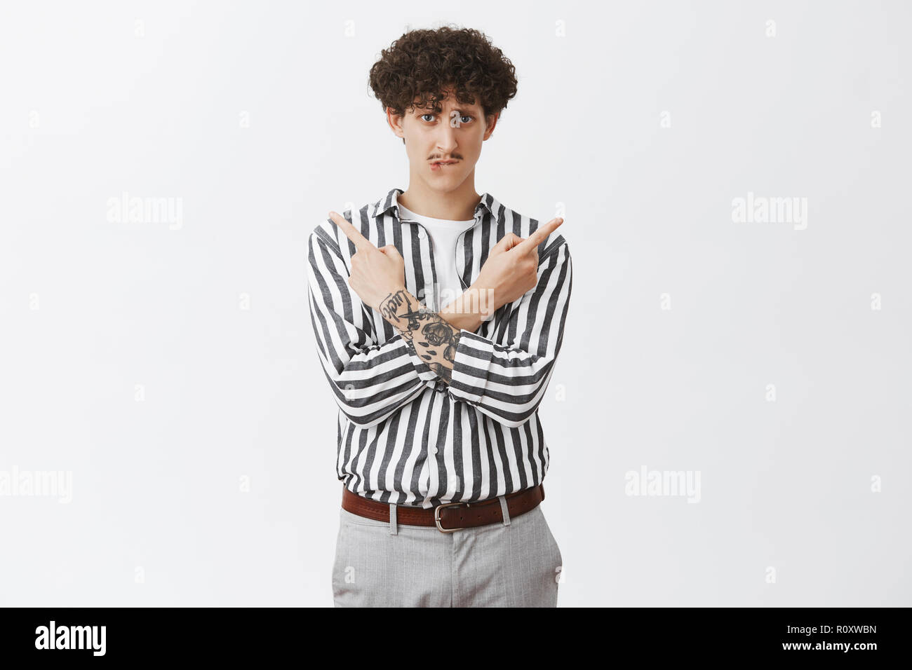 Moustache tattoo hi-res stock photography and images - Alamy