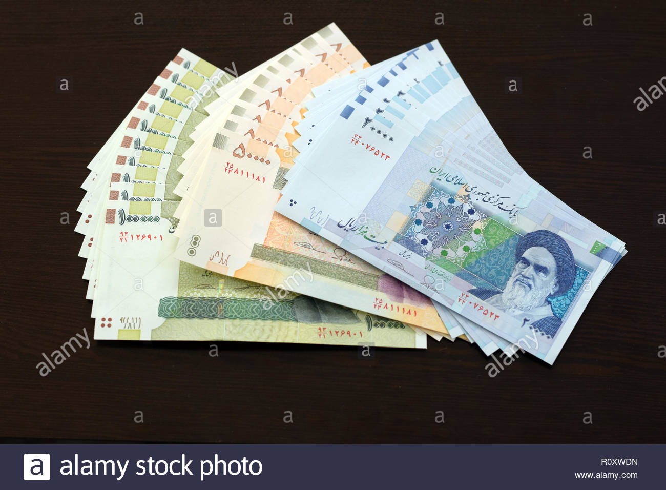 Iran Iranian Rials Currency Stock Photos & Iran Iranian Rials Currency ...