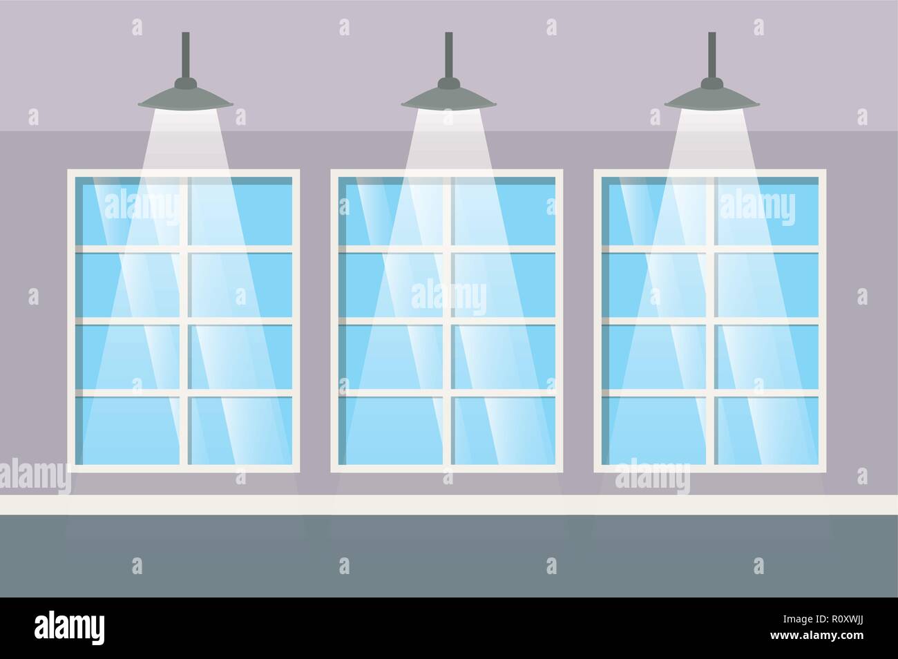 Illuminated windows Stock Vector Images - Alamy