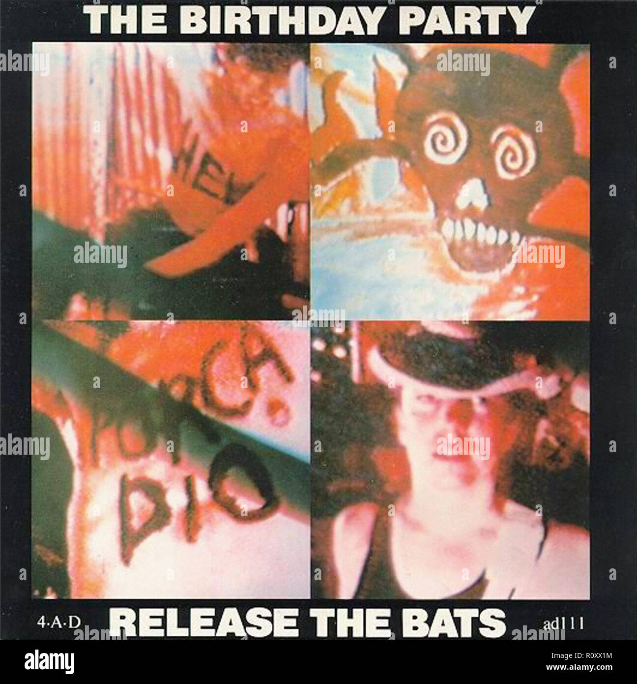 THE BIRTHDAY PARTY RELEASE THE BATS 4.A.D adl Il - Vintage cover album ...