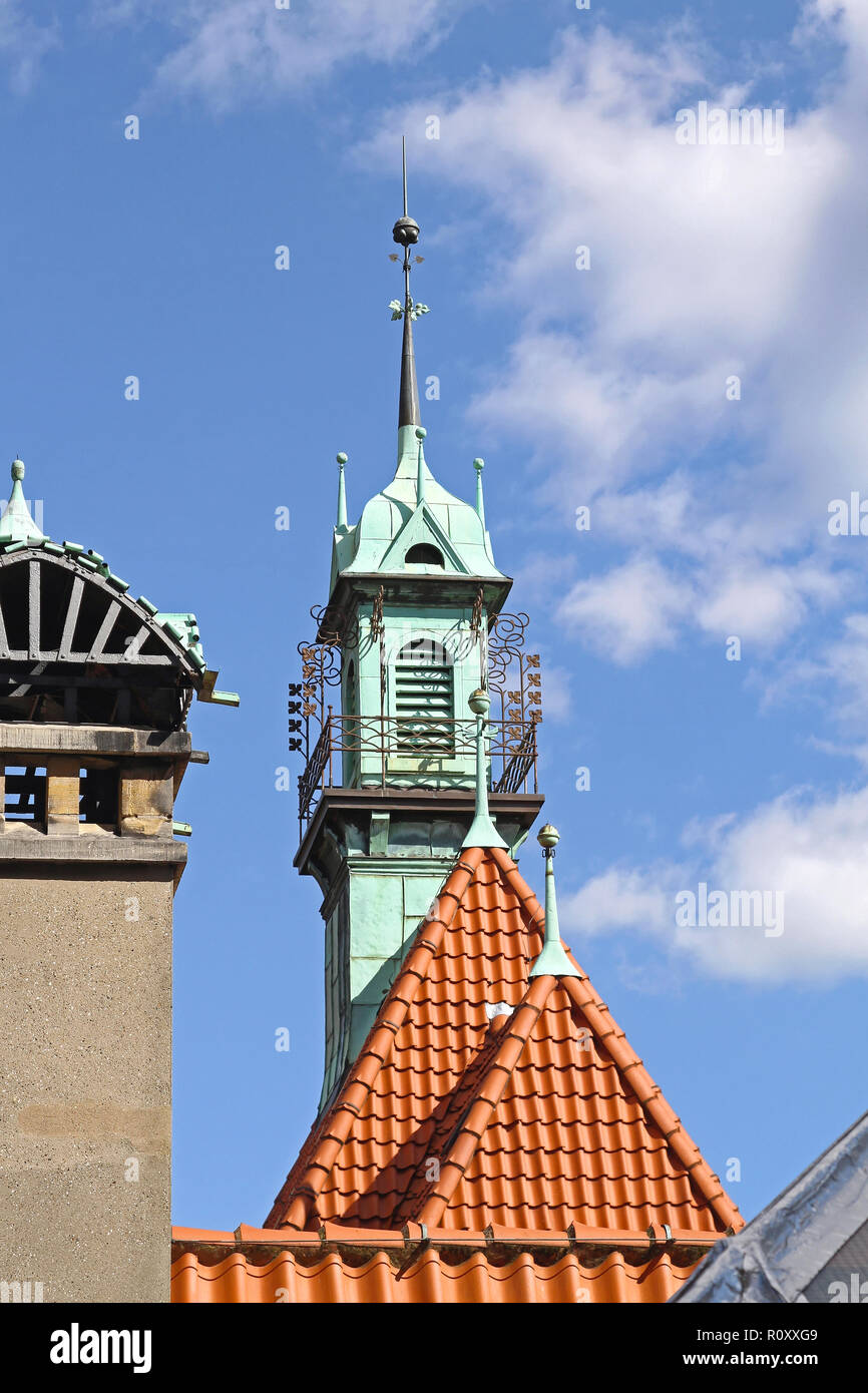 Tower With Spire and Rooftops Architecture in Hannover Germany Stock ...